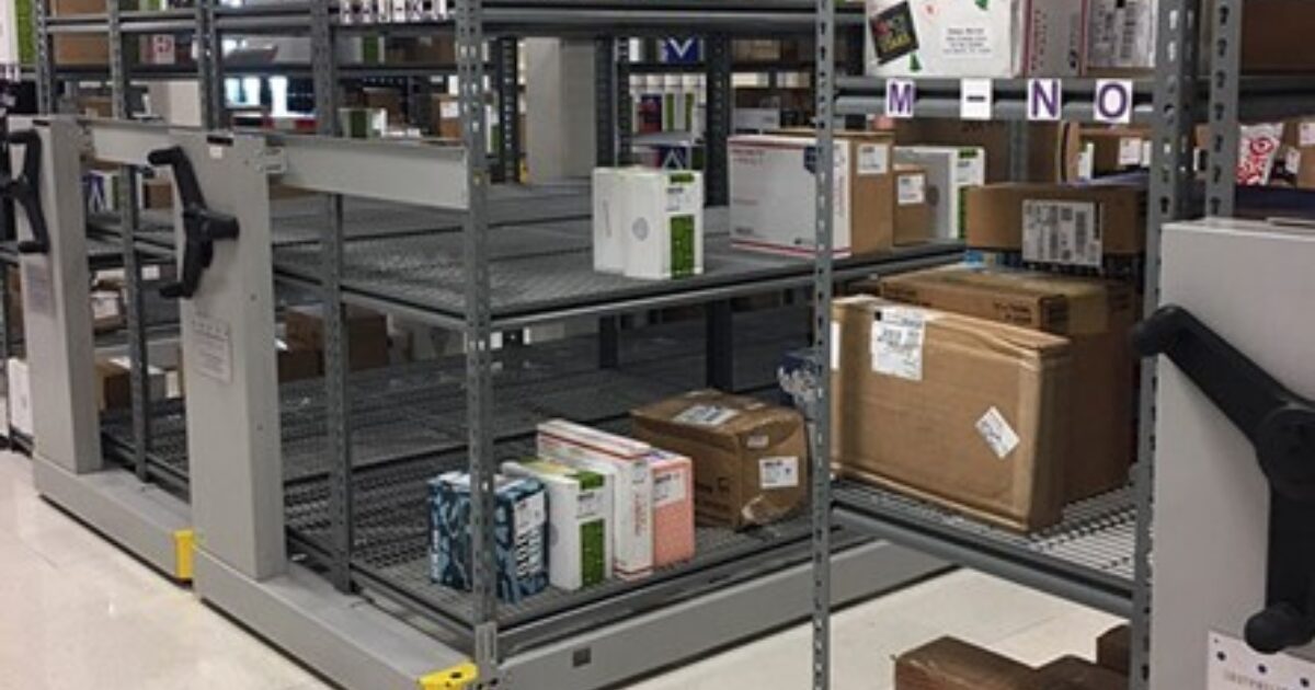 Campus Mailroom Exploding With….. | Spacesaver Storage Solutions