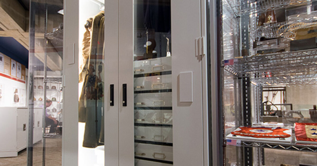 Cleverly Lit Museum Cabinets Enhancing… | Spacesaver Storage Solutions