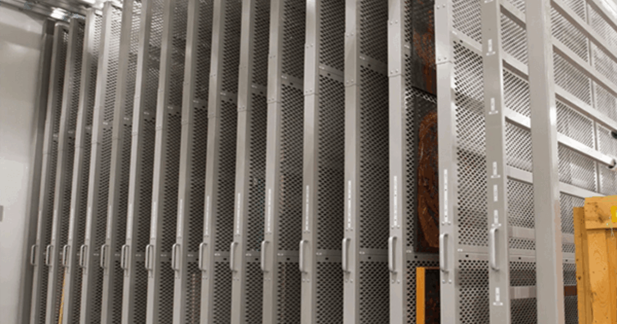 Storage Product for Overhead Supported… | Spacesaver Storage Solutions